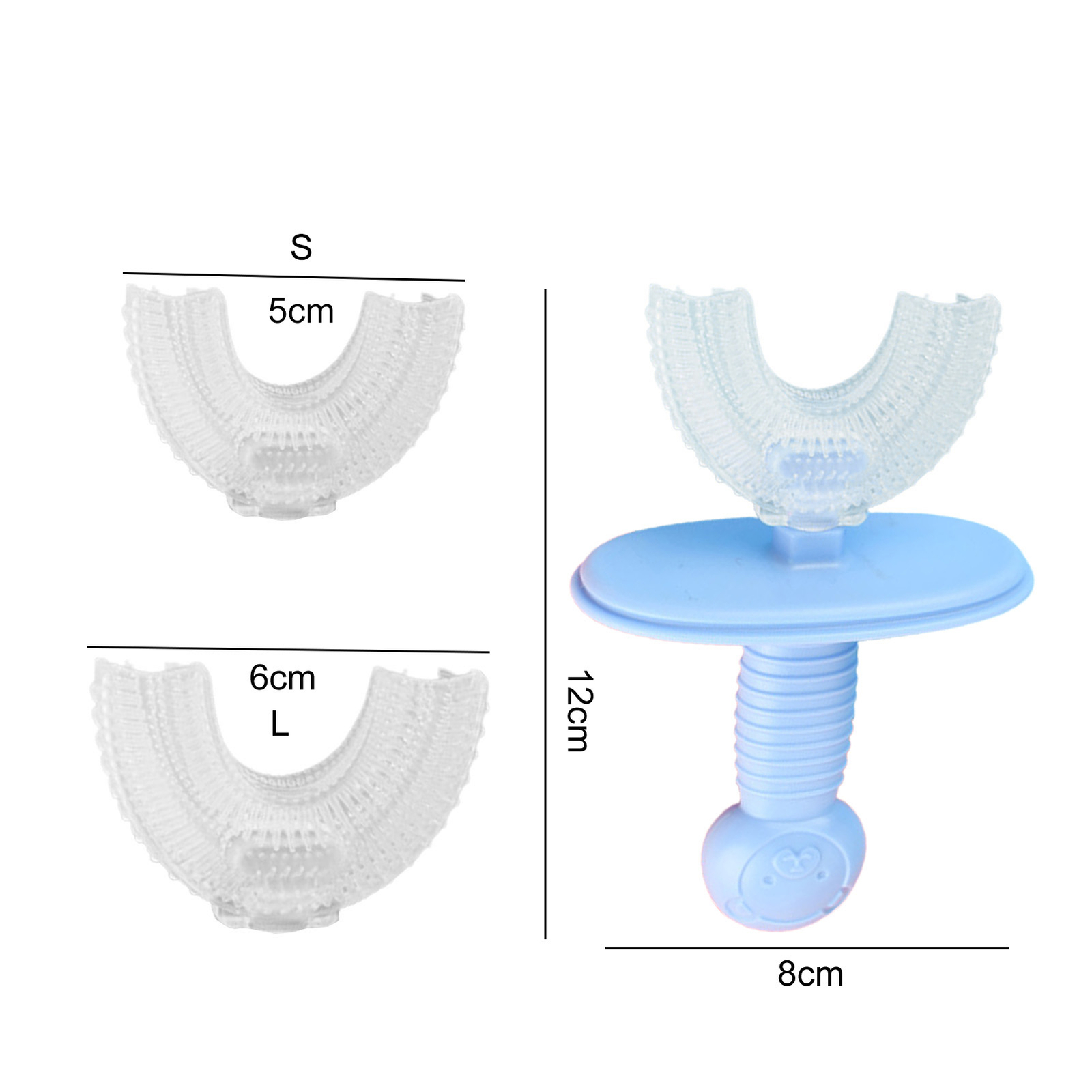 1 Set Toothbrush Labor-saving Comfortable to Grip Hand-held Kids ...