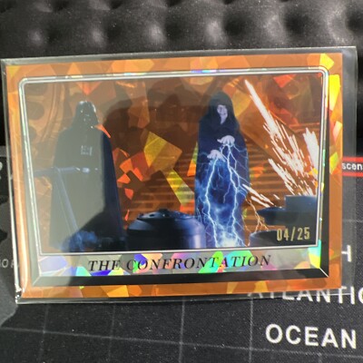 2023 Topps Star Wars Chrome Sapphire The Confrontation #122 Orange #’d ...