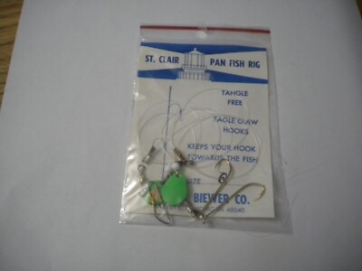 9 Pkgs St Clair Crappie & Pan Fish Rigs Tangle Free w/Eagle Claw Hks ...
