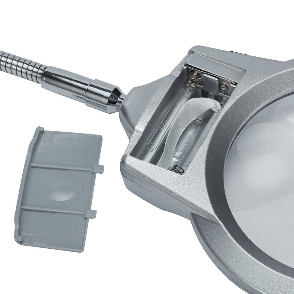 Magnifying Glass LED Lamp, Lighted Magnifier with Stand & Clamp for ...