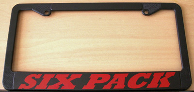 SIX PACK License Plate Frame 340 440 A12 Plymouth Dodge Super Bee Road ...
