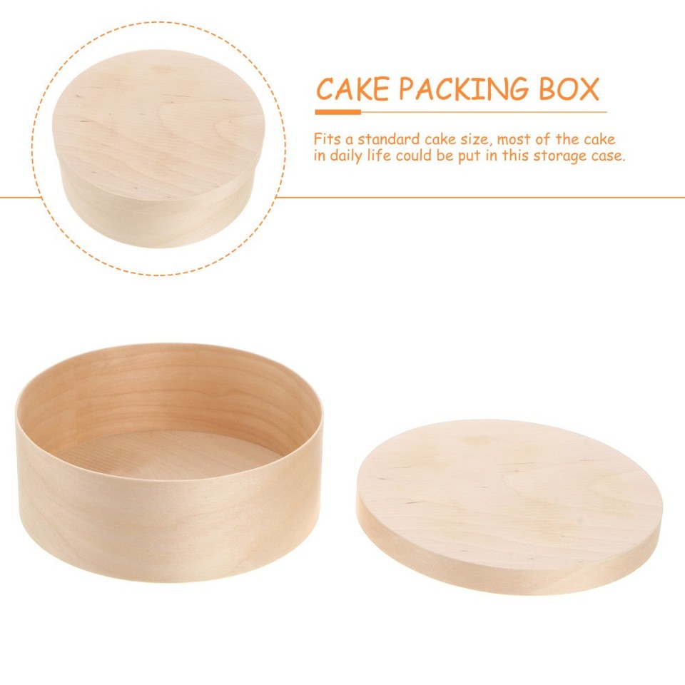 Pastry Packaging Boxes Round with Lids Dessert Containers Baked Goods ...