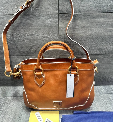 Dooney & Bourke Florentine Leather Short Handle Shopper Natural bag ...