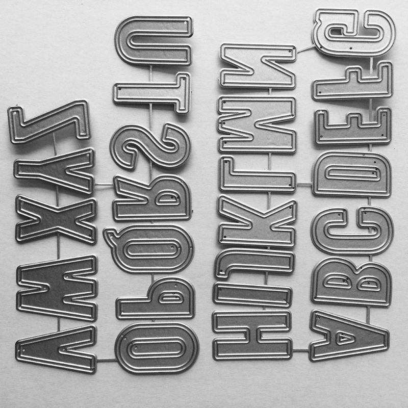 Alphabet Letter Metal Cutting Dies Stencil Scrapbooking DIY Album Stamp ...