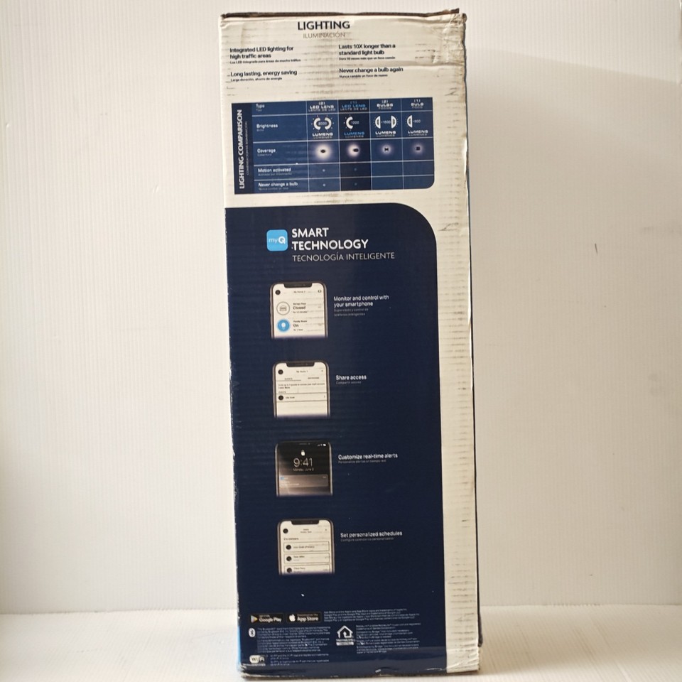 Chamberlain B4613T MYQ 3/4HP Battery B/U LED Belt Drive Smart Garage ...