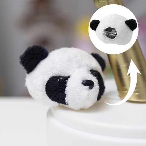 3D-Panda-Serie, weicher Panda-Plüsch-Haarring, Haarpuppe, Clips ...