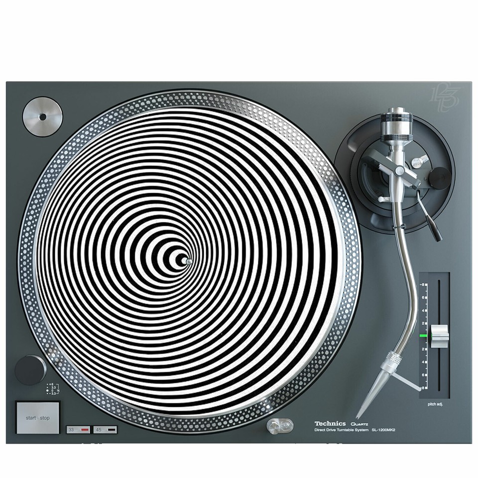 Personalised DJ Record Turntable Scratch Slipmats vinyl disc jockey ...