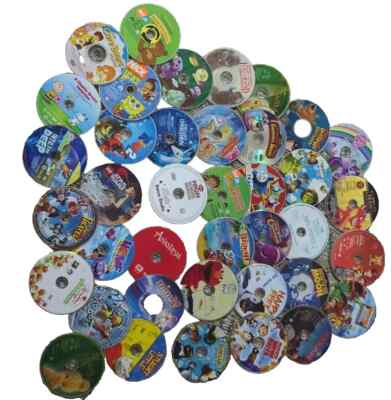 DVD Lot of 200 Random discs Kids Children Disney Family Movie Cartoon ...