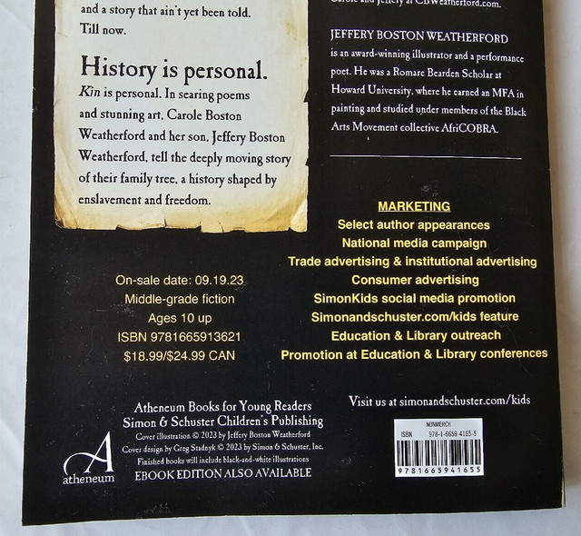 Kin : Rooted in Hope by Carole Boston Weatherford (2023, Hardcover) for ...