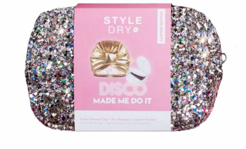 StyleDry's Disco Made Me Do It Gift Set Gold Hair Turban Compact W ...
