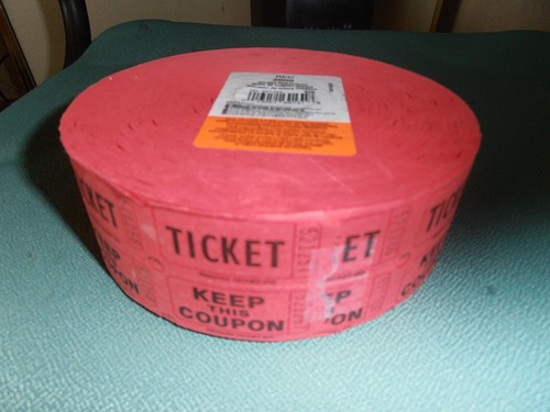 2000 Raffle Tickets 50/50 Double Stub Split the Pot Chinese Auction New ...