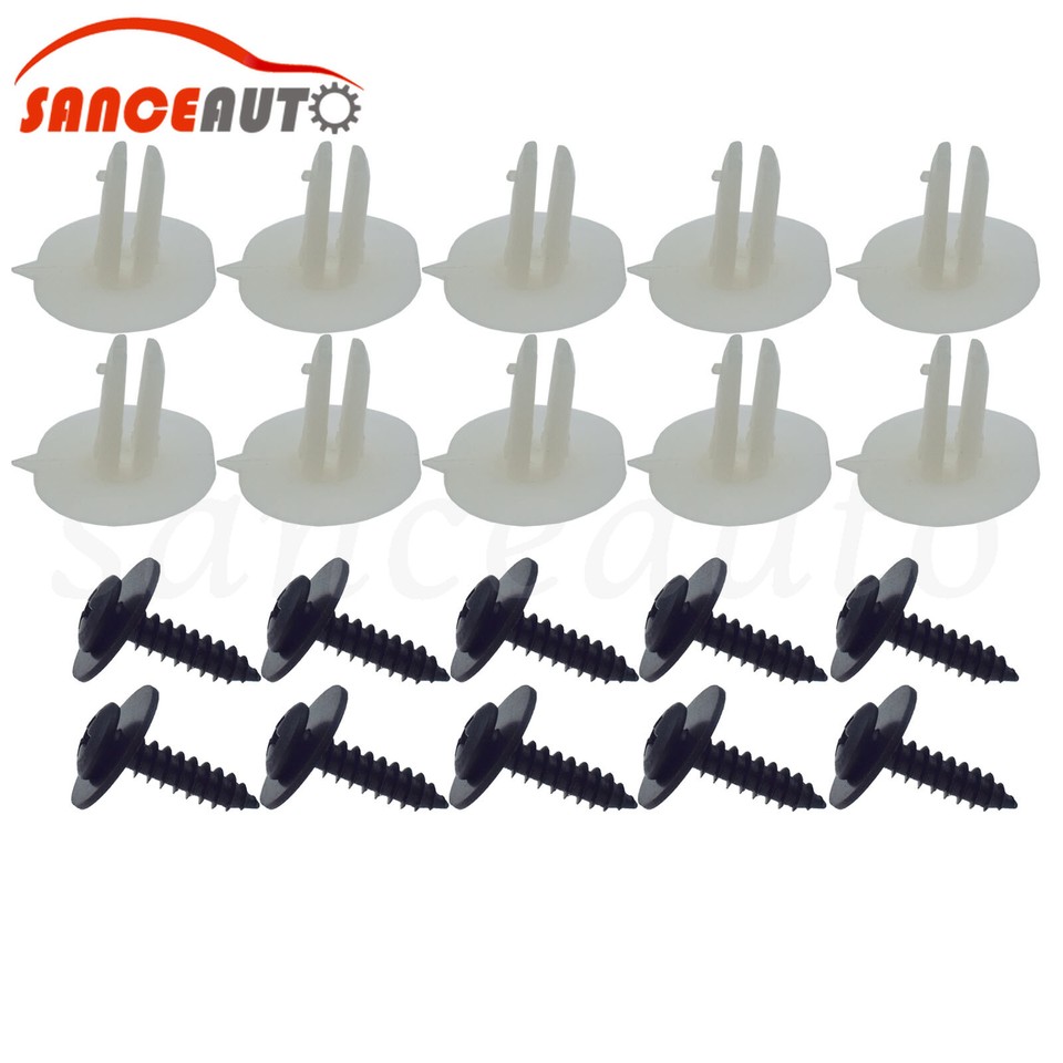 Bumper Side Mount Tap Screw & Grommet Nut Clips Hook Bracket Set for ...