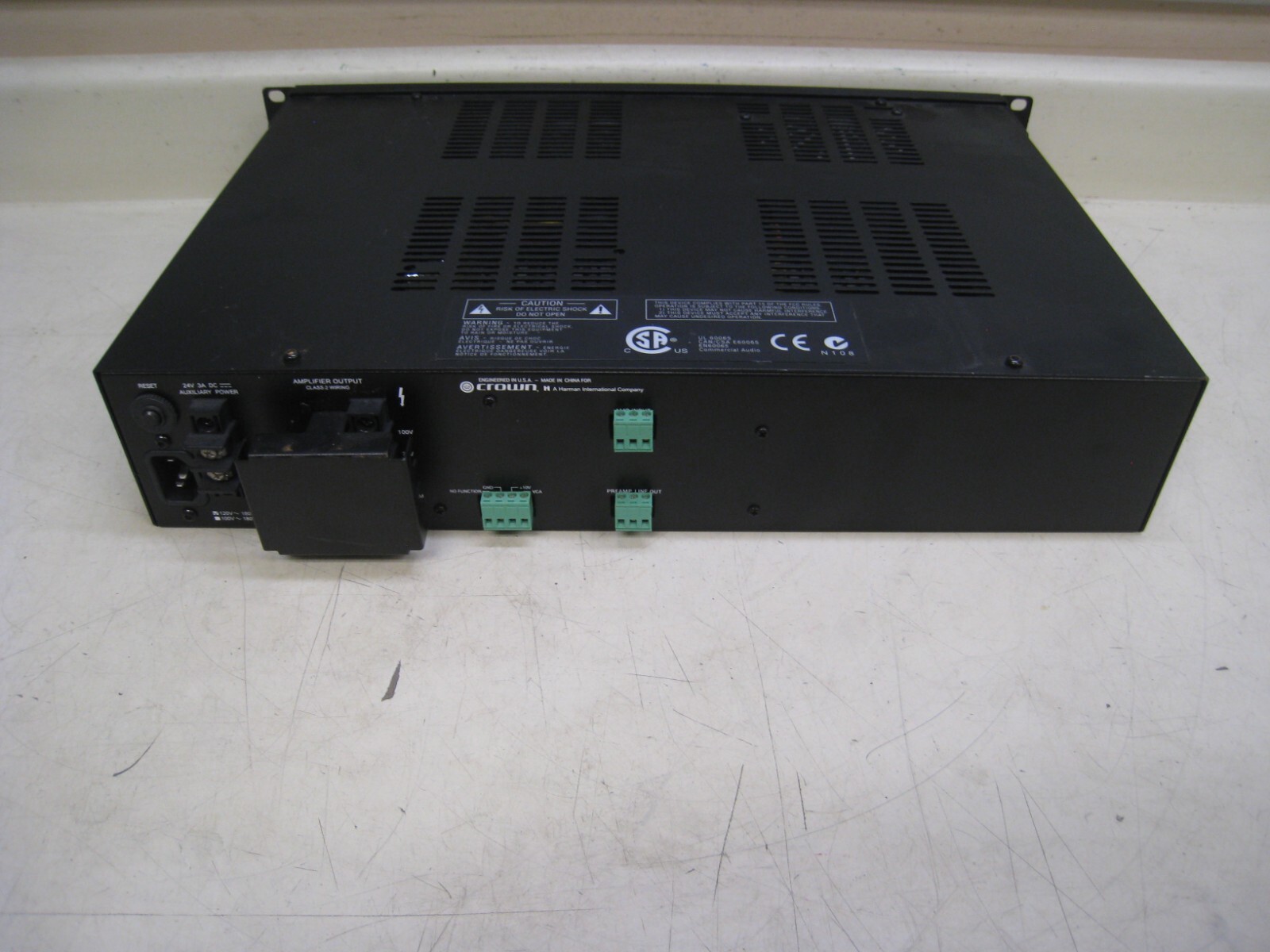 Crown 180A 80W Rack Mountable Professional Power Amplifier FREE ...