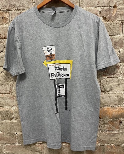 COLONEL SANDERS RECIPE Kentucky Fried Chicken Drive Thru Gray T Shirt ...