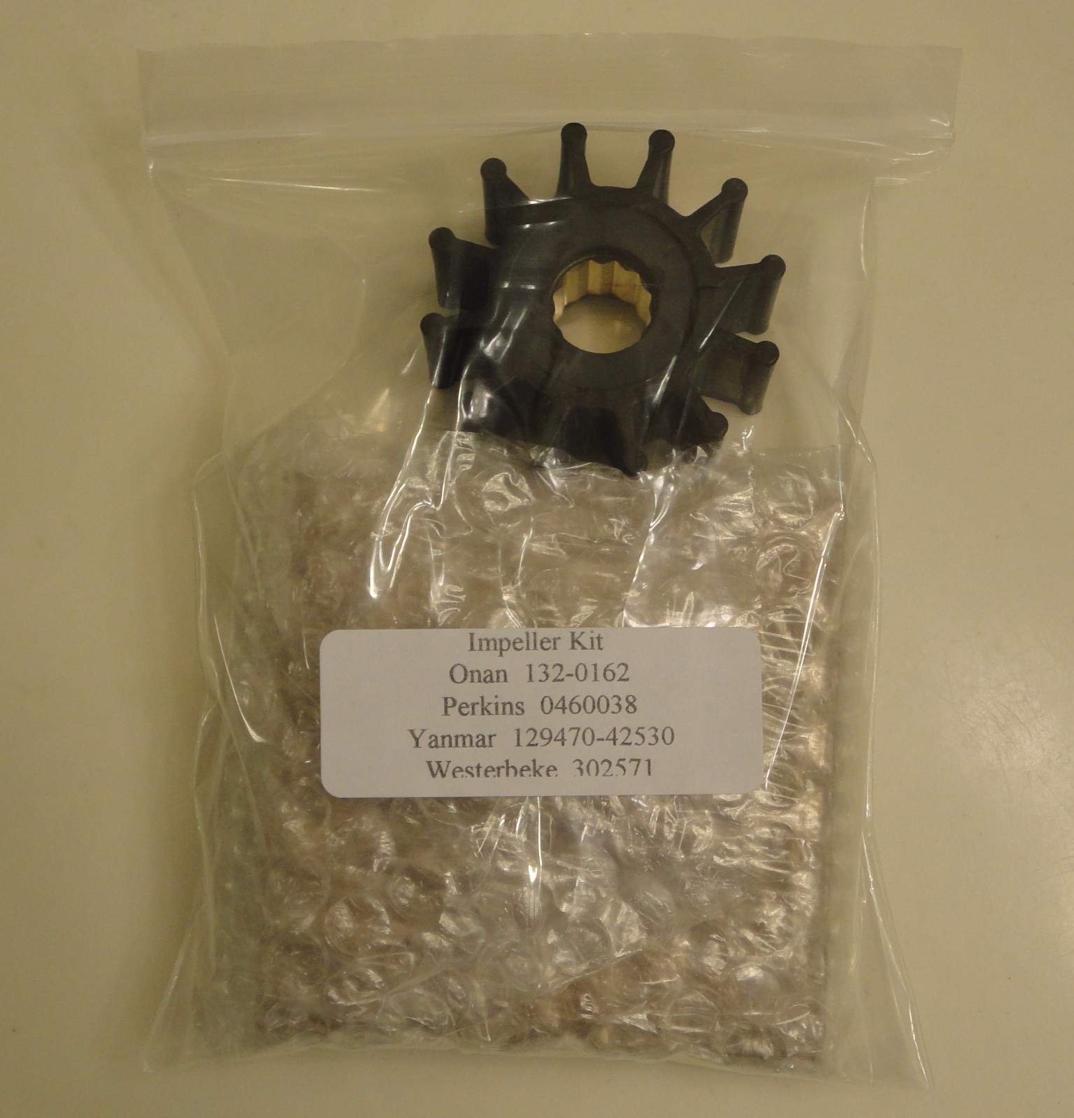 Impeller Repair kit Onan 132-0162 Perkins 0460038 Yanmar 129470-42530 ...
