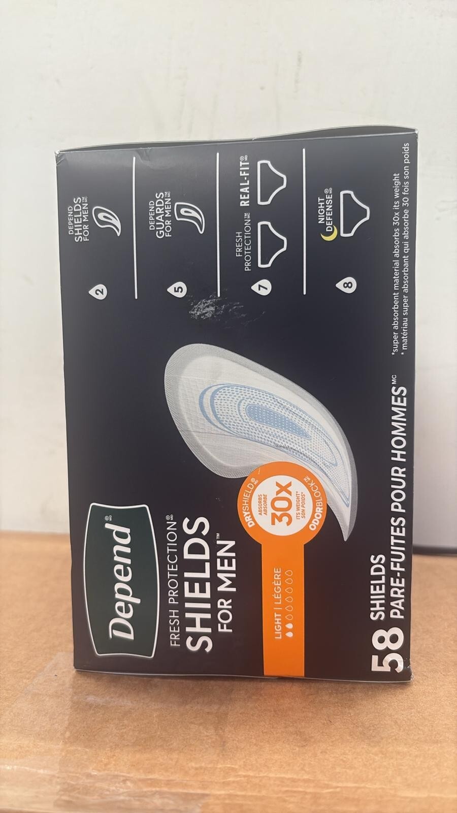 Depend Men Light Absorbency Shields for sale online | eBay