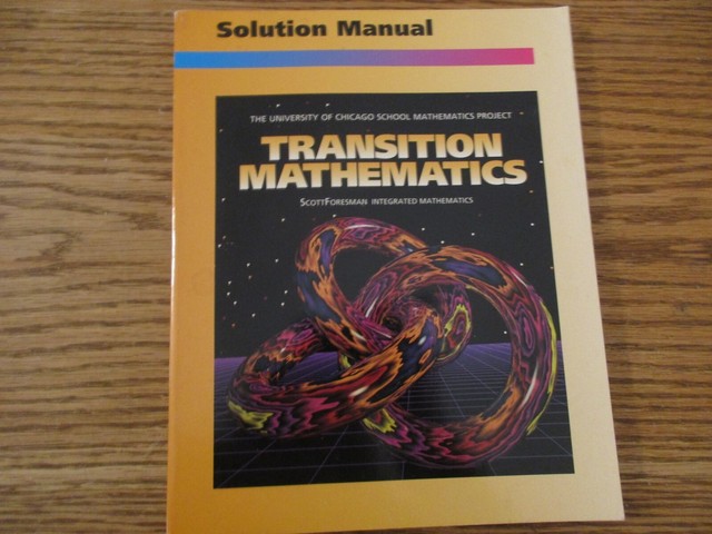 The University of Chicago School Mathematics Project : Transition ...
