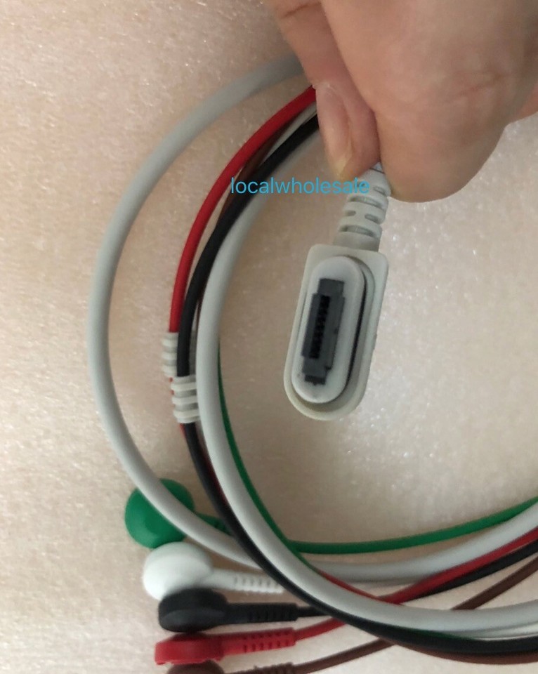 GE Seer Light 5 leads Holter Recorder ECG cable Snap AHA | eBay