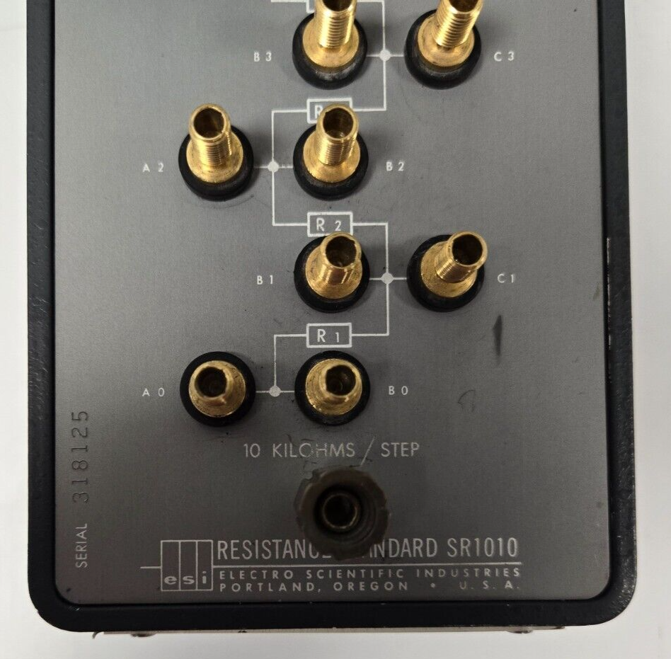 PARTS! ESI SR1010-10K RESISTANCE STANDARD, 10 KILOHMS/STEP | eBay