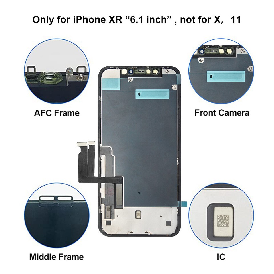 For iPhone XR High Definition Incell LCD Display Screen Digitizer ...