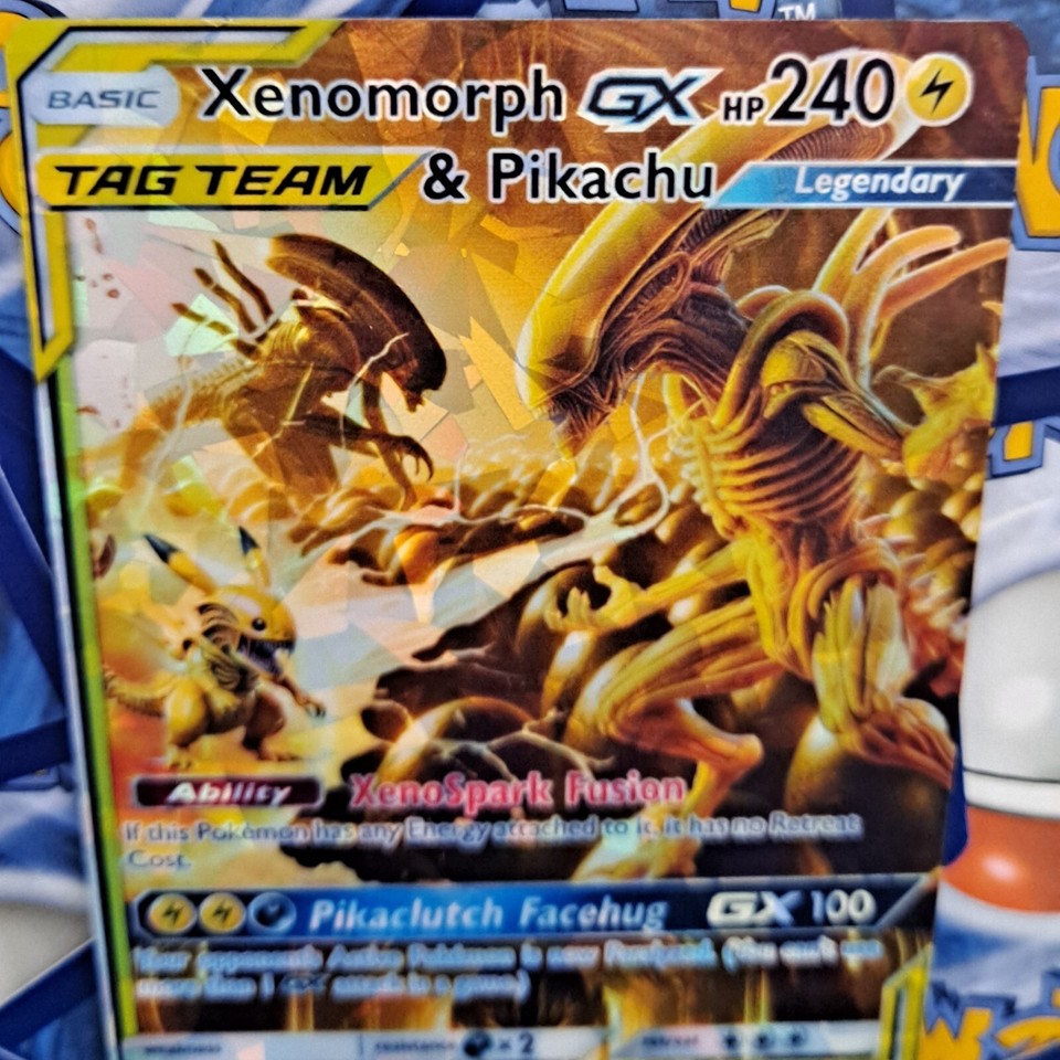 Xenomorph And Pikachu Pokemon Card | eBay