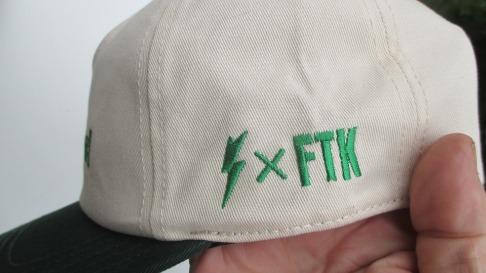 Upside Down PUTT Golf Hat FTK SnapBack Cap NEW Casual Cream Green ...