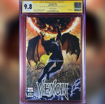 VENOM #35 HORN VARIANT COVER A CGC 9.8 SS GREG HORN CATES STEGMAN | eBay