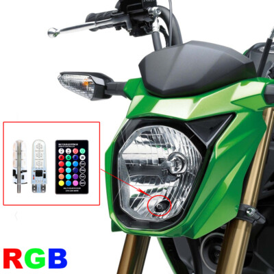 For Yamaha YZF R3 RGB LED Headlight Pilot Park Lights T10 14 2015 2016 ...