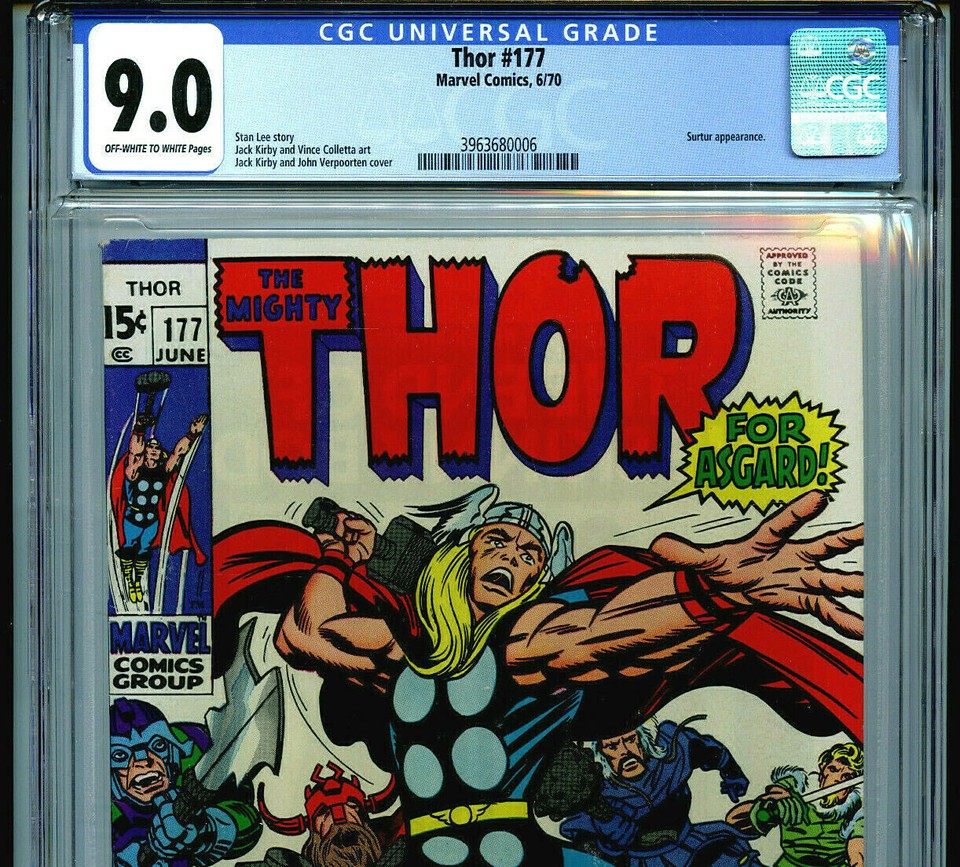 Thor #177 CGC 9.0 1970 Marvel Comics Surtur Amricons K47 | eBay