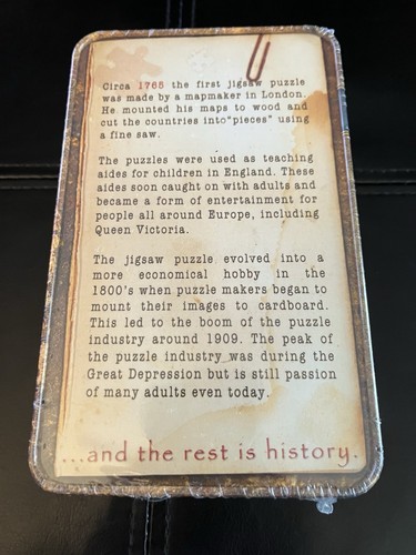 500 PC Jigsaw Puzzle Norman Rockwell "The Muscle Man" Tin Container ...