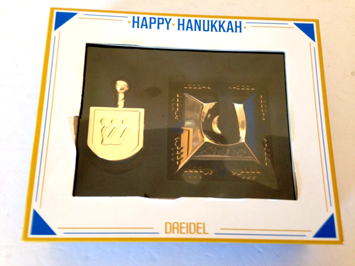Disney Parks Happy Hanukkah Mickey Mouse Icon Dreidel Gold Tone Metal ...