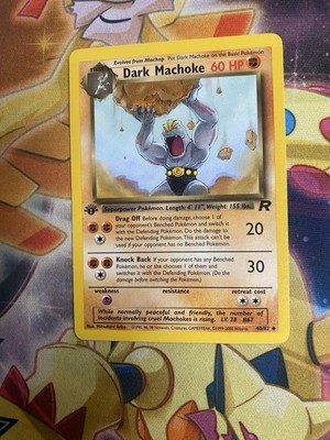 1st Edition Dark Machoke 40/82 - Team Rocket - Near Mint | eBay