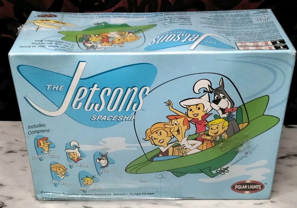 Polar Lights 6810 The Jetsons Spaceship 5 Figures Snap Together Model ...