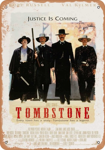 METAL SIGN - Tombstone (1993) - Vintage Look | eBay
