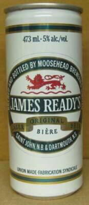 JAMES READY'S LAGER BEER 473ml 16oz CAN with LION, Moosehead Brewery ...