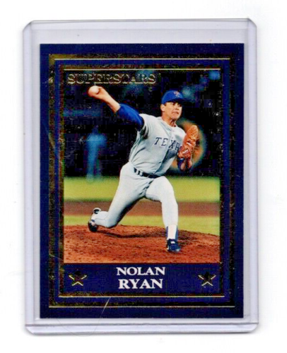 1992 Superstars '91 Ryan Check List * Black & Gold Border * Nolan Ryan ...