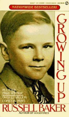 GROWING UP by Russell Baker FREE SHIPPING paperback book a wonderful ...