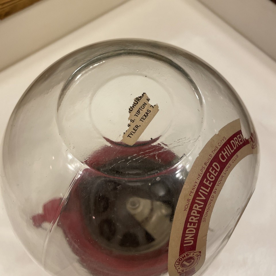Ford Gumball Machine with Glass Globe Underprivileged Children Lions ...