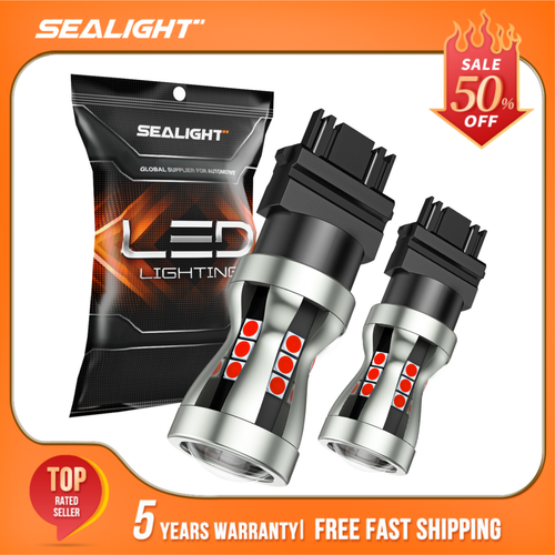 SEALIGHT LED Bulb 3157 3156 3057 4157 LED Brake Lights Red Bulb Tail ...