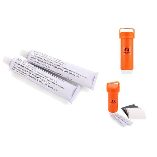 Water-Resistant PVC Glue Kit - 2x 30g Tubes for Inflatable Boat Repairs ...