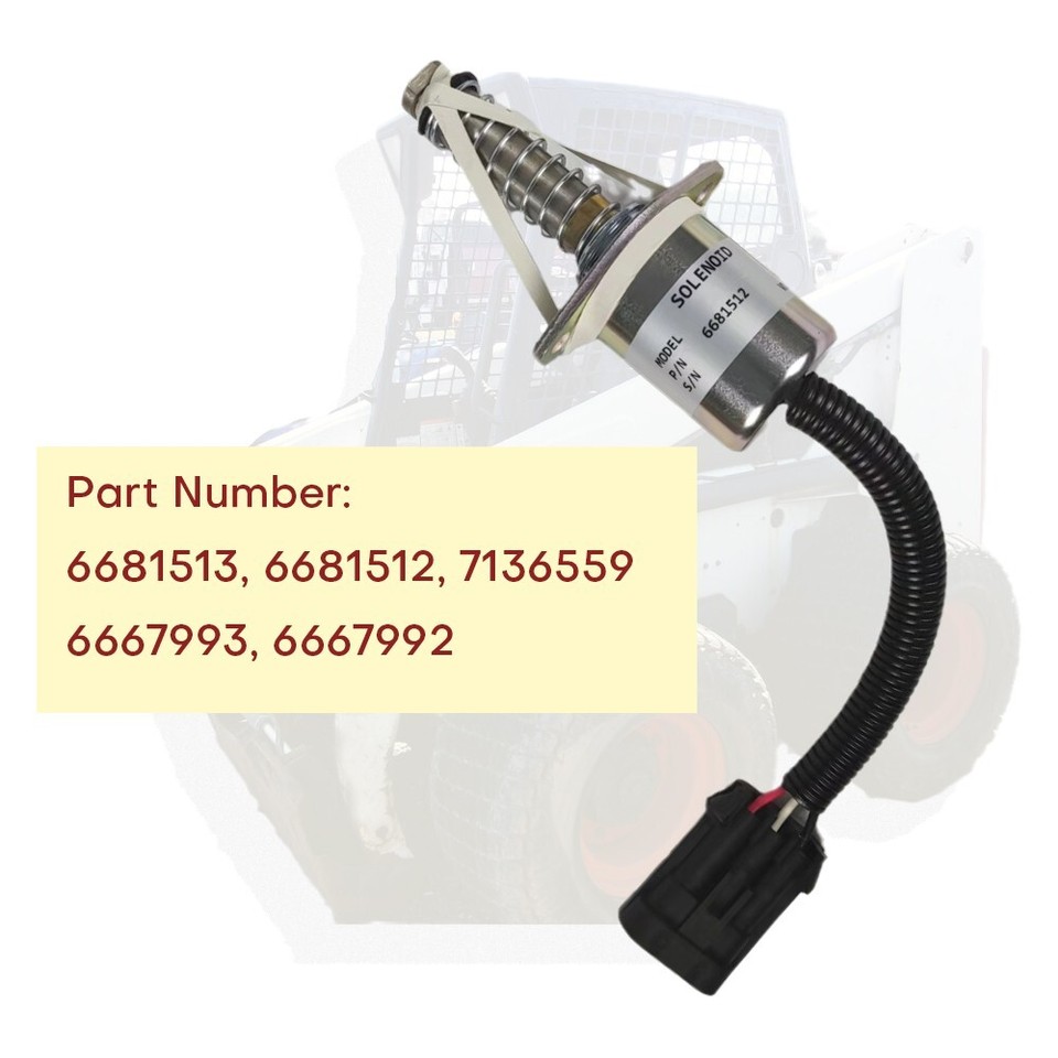 Skid Steer Traction Lock Solenoid 7136559 6681512 For Bobcat 753 S150 ...