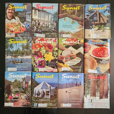 COMPLETE SET of SUNSET Magazine Lot of 12 Issues Year 1981 | eBay