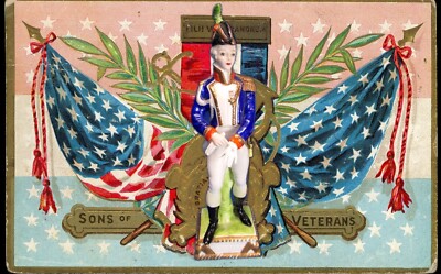 Antique Patriotic Colonial Revolutionary War Officer Figurine Statue ...