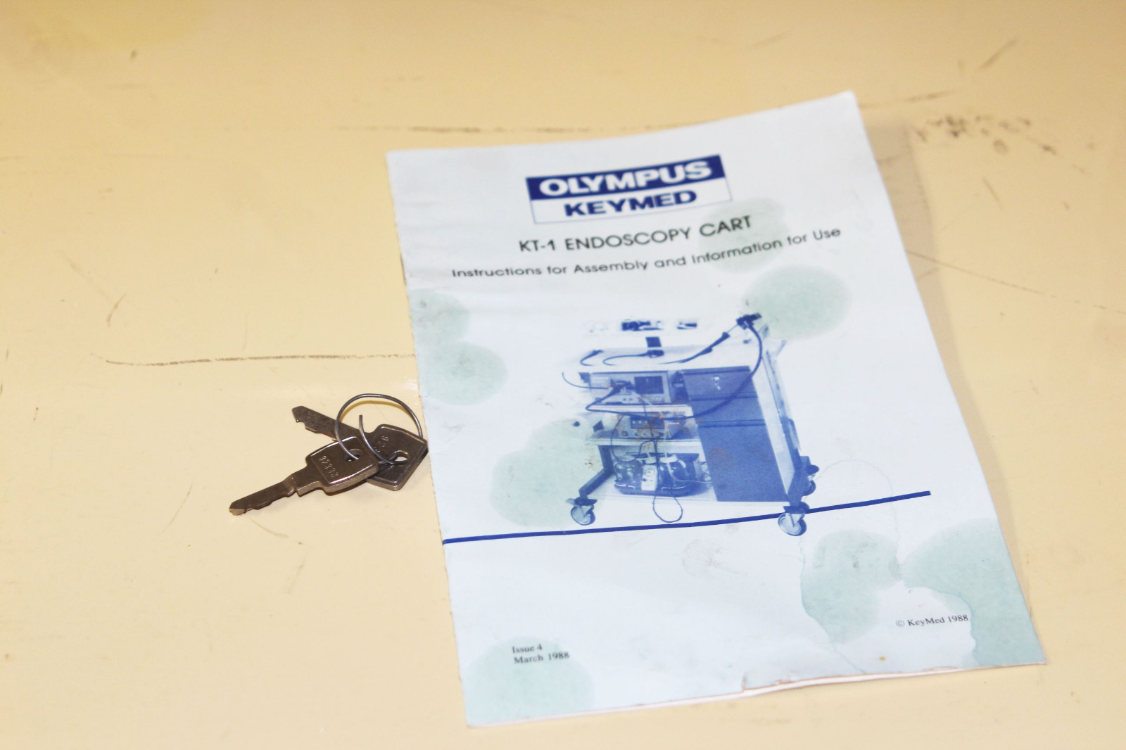 Olympus KeyMed KT-1 Imaging Endoscopy Cart Mobile Rolling Workstation ...