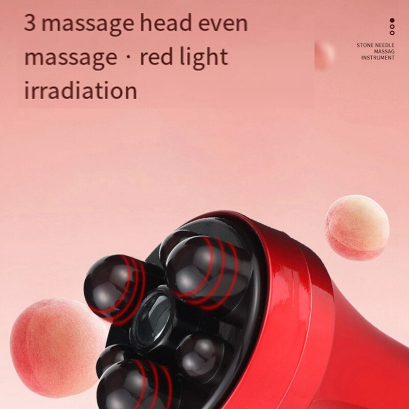 Electric Body Slimming Massager Red Plastic Abdominal Massager M4Q53440 ...
