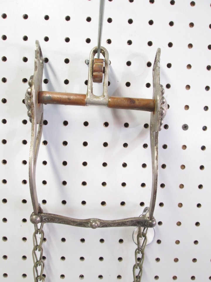 PWG MARKED VINTAGE STERLING OVERLAY SHOW BIT & REIN CHAINS | eBay