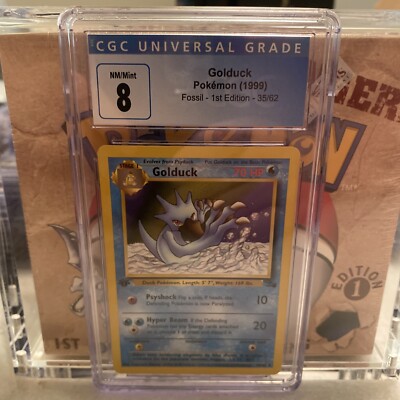 1999 Pokémon Fossil - 1st Edition - Golduck 35/62 CGC 8 NM/MINT | eBay