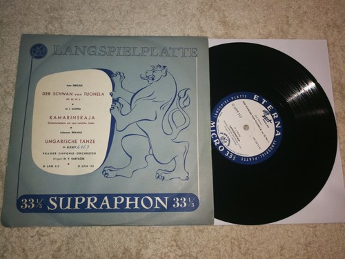 Sibelius - Der Schwan von Tuonela Vinyl 10" LP Supraphon Eterna rares ...