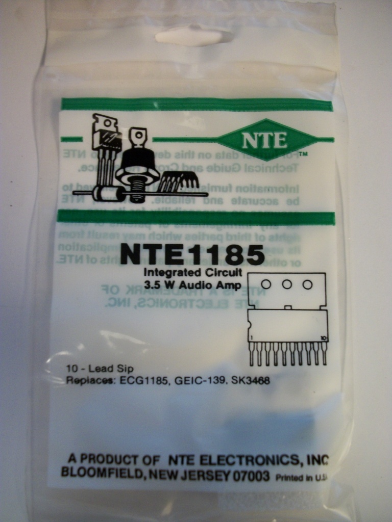 NTE Electronics - NTE1164 NTE1166 NTE1170 NTE1171 NTE1176 NTE1180 ...