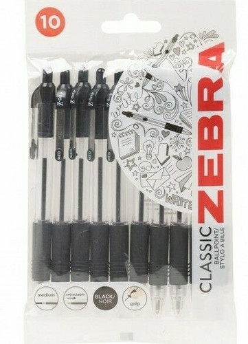 ZEBRA Black Gel Ink Pens OLA Smooth Fine Writing / School & Office ...